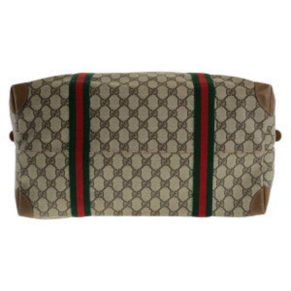 Gucci | Bags | Gucci Sherry Line Interlocking Brown Grey Gg Supreme Bag ...